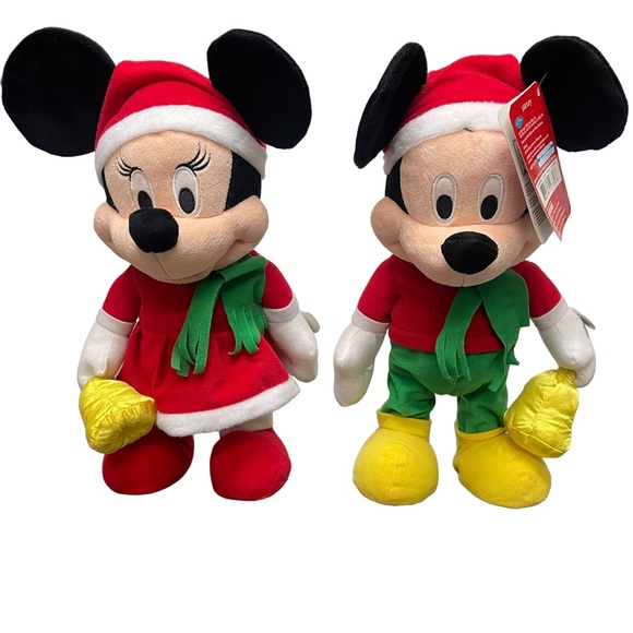 Disney | Toys | Disney Mickey Minnie Mouse 2 Plush Animated Musical ...